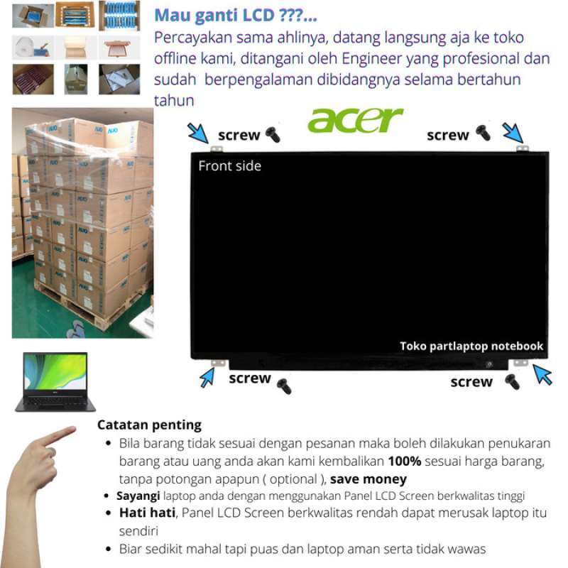 Promo Jual Layar Lcd Led Laptop Aspire E14 E5-475g Series Diskon 23% Di Seller Scrollbox Store ...