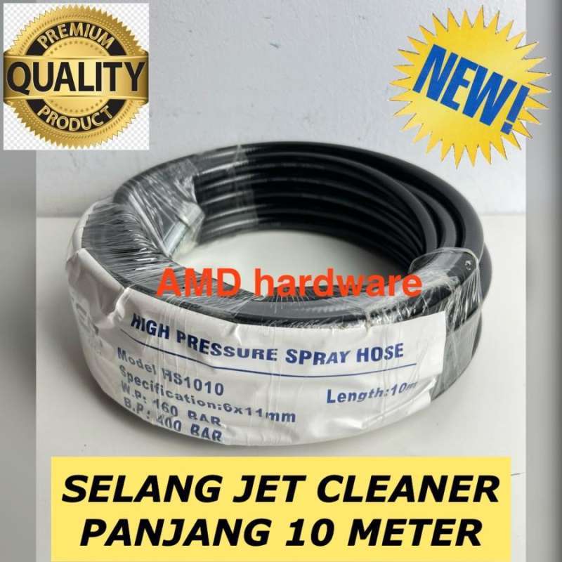Jual Selang Jet Cleaner Hose 20 15 10 Meter High Pressure Kliner Hpc 40 ...