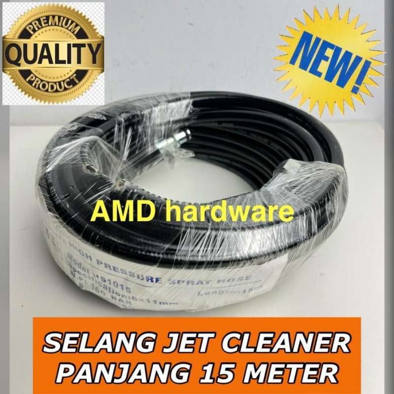 Jual Selang Jet Cleaner Hose 20 15 10 Meter High Pressure Kliner Hpc 40 ...