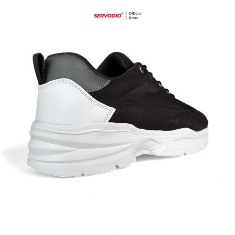 Jual Servodio - Artemis Hitam Putih | Sepatu Sneakers Running Gym Shoes ...