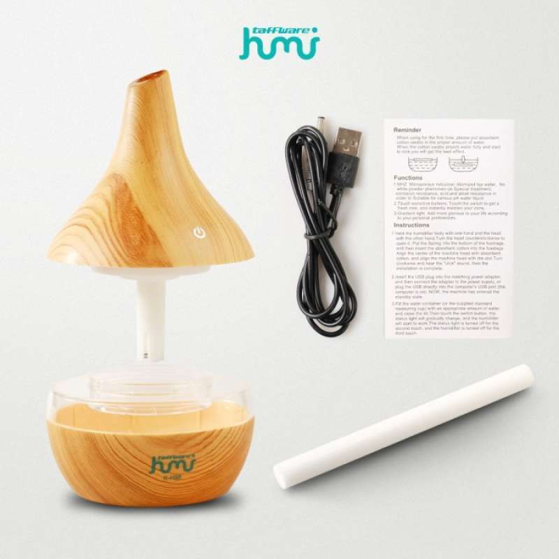 Promo Humidifier Alat Pelembab Udara Motif Kayu Desain Led Pembuat ...