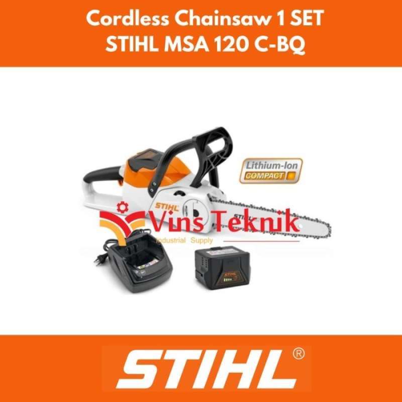 Promo Stihl Msa 120 C-bq Chainsaw Baterai Chain Saw Cordless Stihl ...