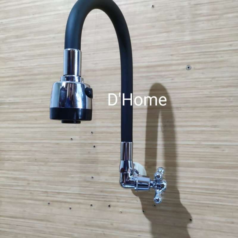 Promo Kran Sink Fleksibel Hitam . Kran Dapur . Kran Angsa .kran Cuci ...