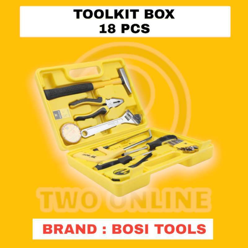 Promo Toolset Toolkit Toolbox Tool Set Tool Kit Tool Box 18pcs Bosi Tools Diskon 23% Di Seller ...