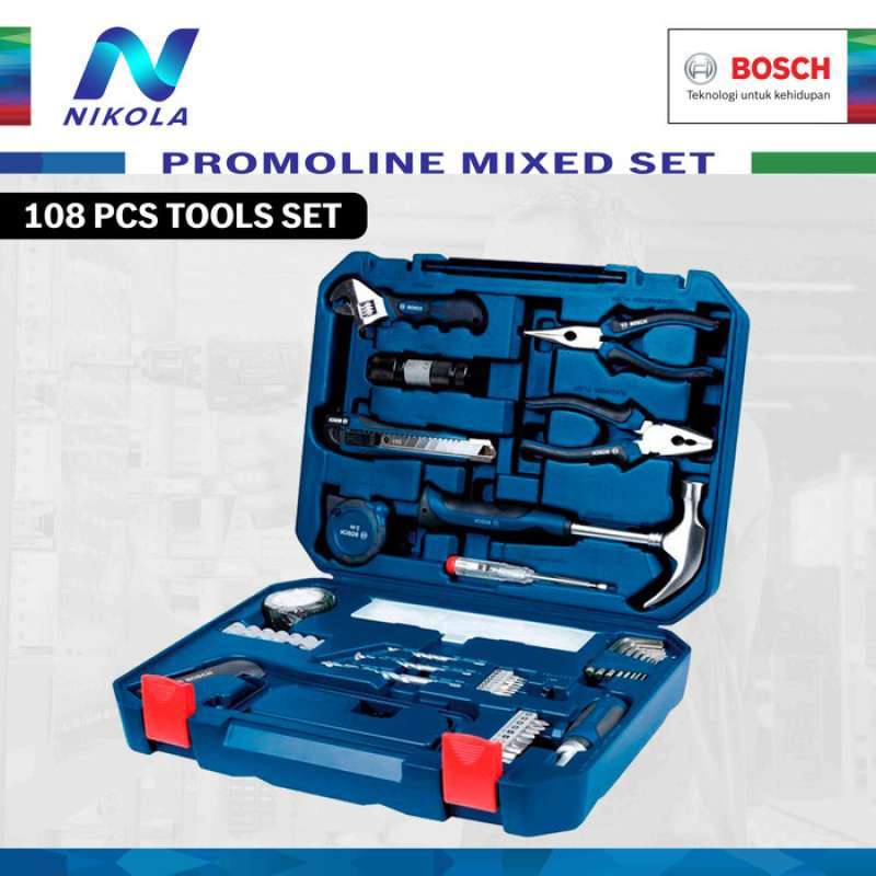 Promo Bosch 108 Tool Kit Multi Complete Set Diskon 23% Di Seller Kulee ...