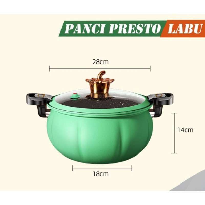 Promo Panci Presto Bulat Bentuk Labu Bahan Batu Medis Dan Kapasitas 8 ...