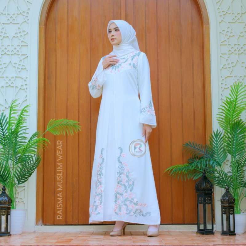 Gamis Warna Putih Tula Ng