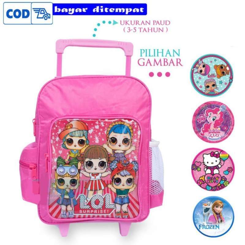 Jual Tas Troli / Tas Koper Anak Tk Perempuan Ukuran 14 Inch Sedang Tas ...