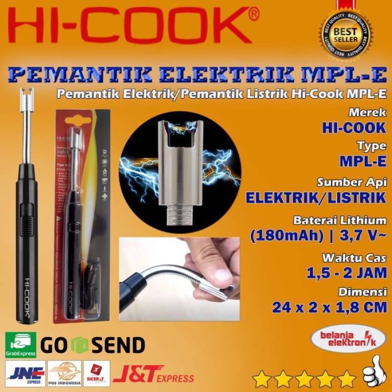 Jual Pemantik Elektrik/pemantik Listrik/elektrik Gas Lighter Hi-cook ...