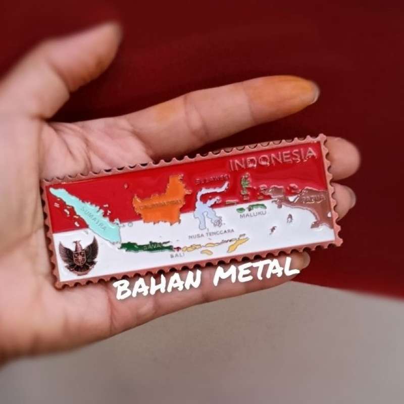 Jual Magnet / Tempelan Kulkas Peta Indonesia Souvenir Negara Indonesia ...