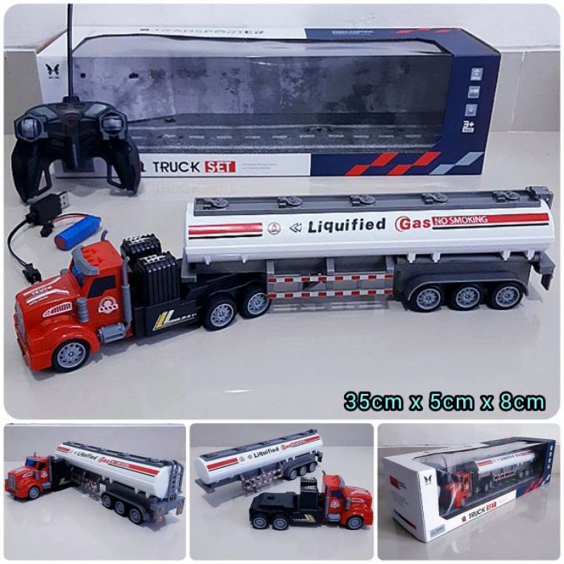 Promo Promo- Rc Truck Tanki Kontainer Remote Control - Mobil Mainan ...