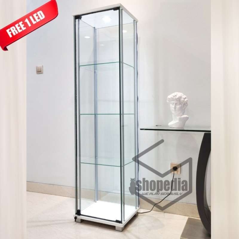 Jual Lemari Pajang Hias Etalase Rak Kaca Display Cabinet 1 Pintu ...
