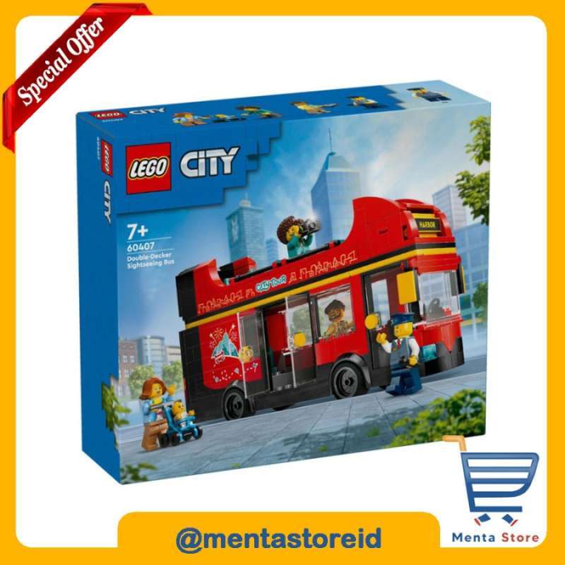Promo Lego City 60407 Red Double-decker Sightseeing Bus Diskon 14% Di ...