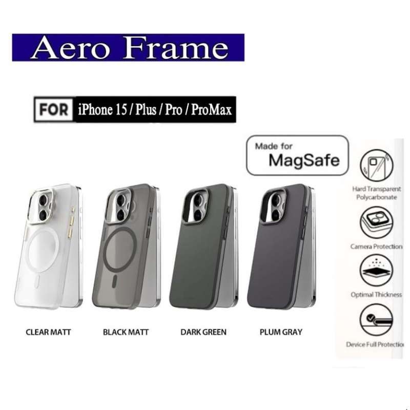 Promo Case iPhone 15 Pro Max 15 Pro Araree Aero Frame MagSafe Compatible Diskon 12% Di Seller ...