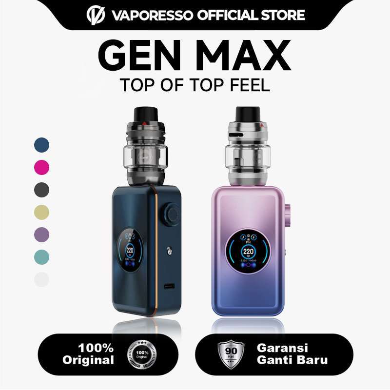 Jual Vaporesso Gen Max Mod Kit With 6ml Itank T Atomizer Mod Vape 100% ...