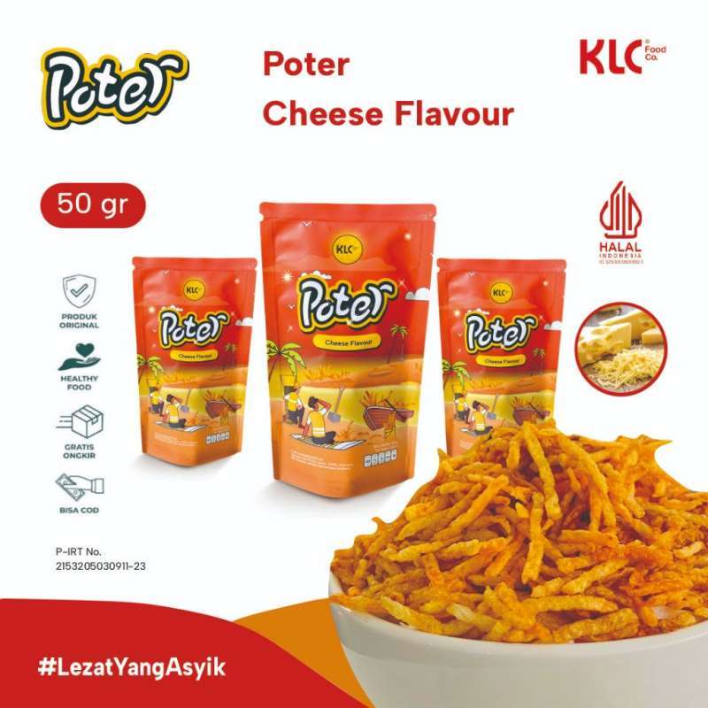 Jual Poter Cheese Camilan Stik Kentang Keju Renyah Gurih Snack Potato Finger Combo 3 X 80gr ...