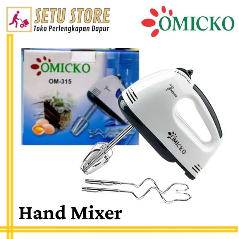 Promo Mikser Tangan 7 Speed Omicko Hand Mixer Pengaduk Adonan Tombol