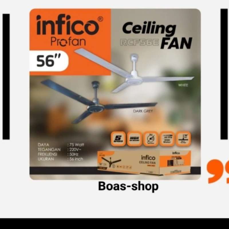 Promo Infico Ceiling Fan Besi 56 Inch/kipas Angin Plafon Baling Besi ... Promo Infico Ceiling Fan Besi 56 Inch/kipas Angin Plafon Baling Besi ...