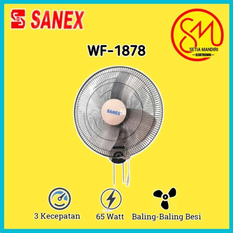 Promo Sanex Fw1878 Kipas Angin Dinding Tornado Besi 18 Inch Wall Fan Fw-1878 Diskon 23% Di ...
