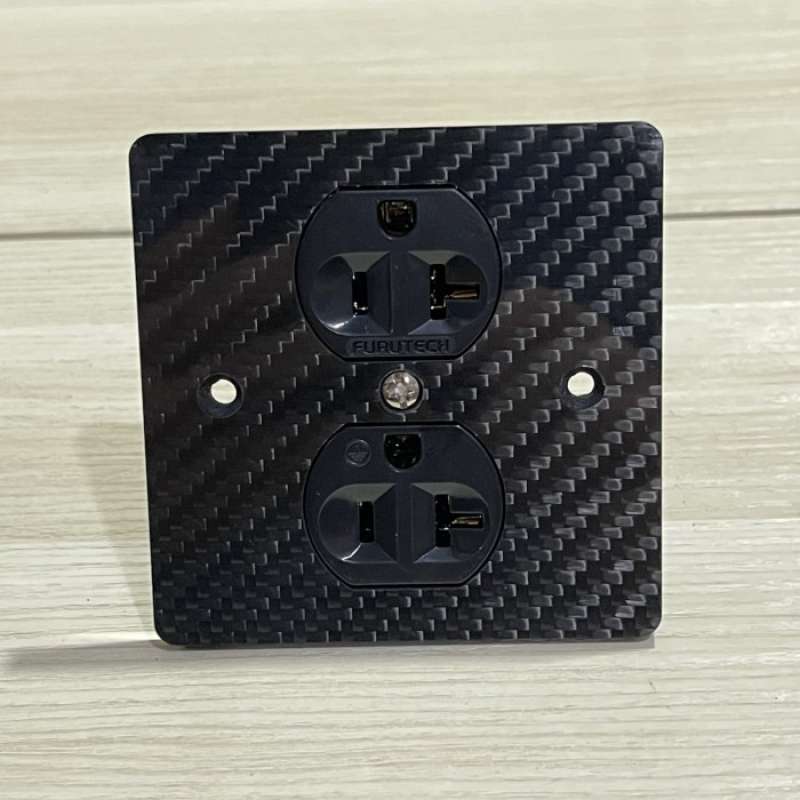 Promo Full Carbon Wall Outlet With Copper Gold Ac Receptacles Diskon 23 ...