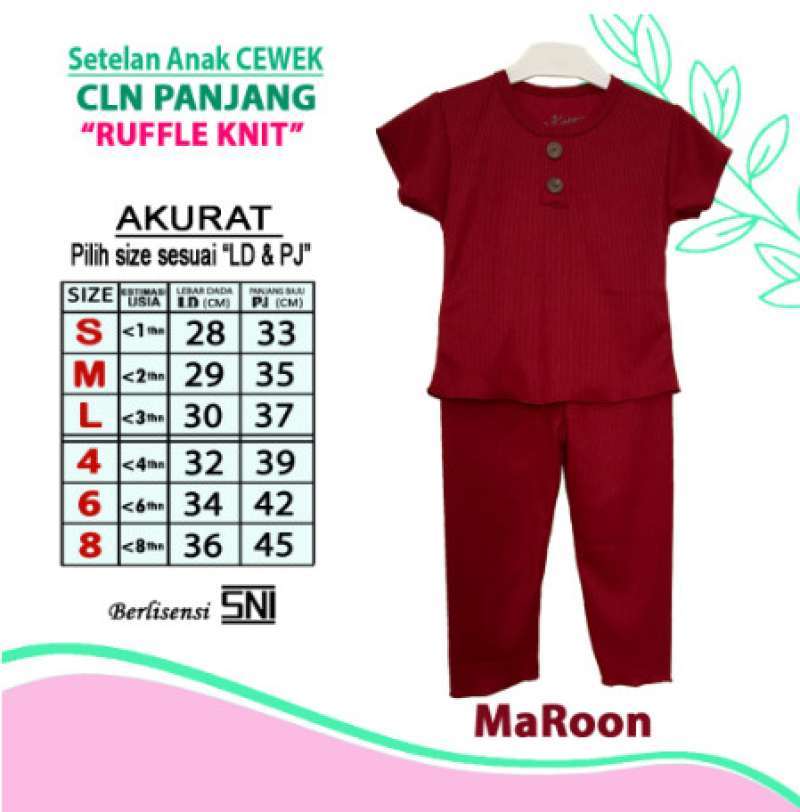 Jual Kelfi Setelan / Set Anak Cewek Knit Cp 1-8 Tahun Sani Edition - L ...