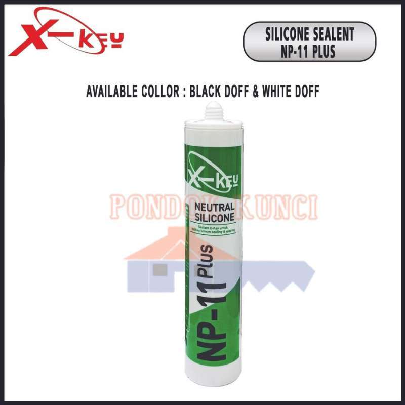 Jual Lem Silicone Sealant Netral X-key Np11 Plus Lem Kaca Sealent ...