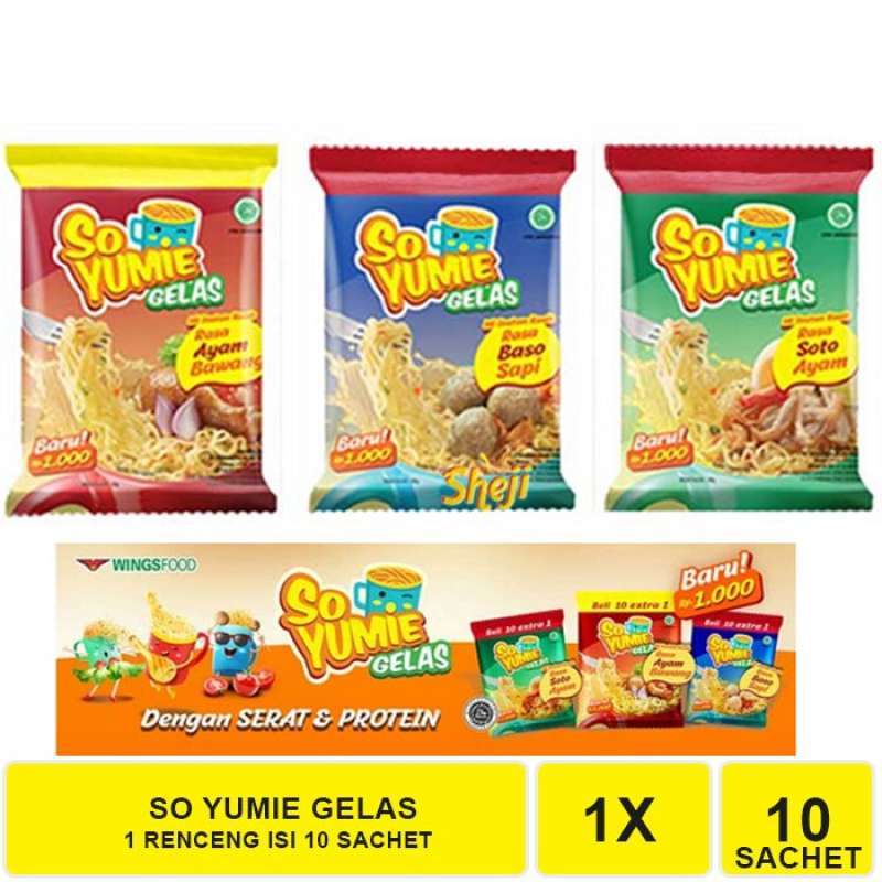 Jual So Yumie Mie Gelas 1 Renceng Isi 10 Sachet Di Seller Sheji ...