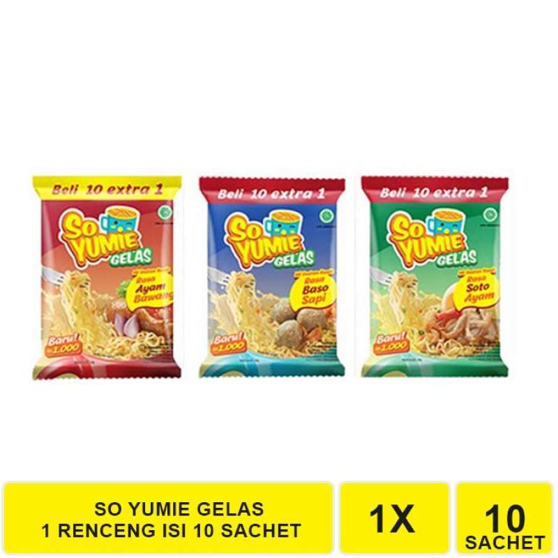 Jual So Yumie Mie Gelas 1 Renceng Isi 10 Sachet Di Seller Sheji ...