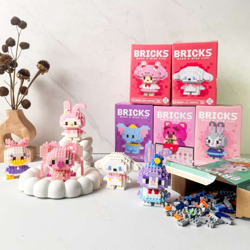 Promo I.case_store Toys Bricks Building Block Mini Mainan Susun - W2601 ...