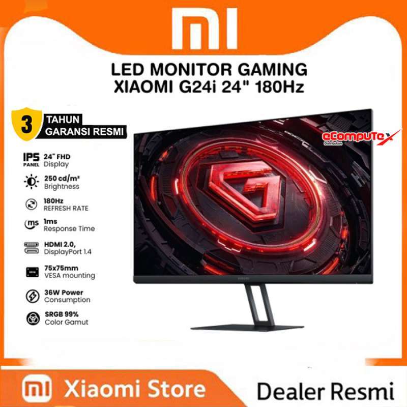 Jual Xiaomi Mi Monitor G24i 24 Inch 180hz Fast-ips Freesync Gaming ...