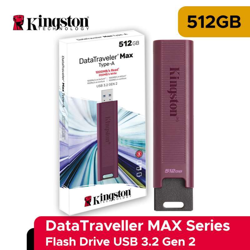 Jual Flashdisk Kingston Datatraveler Max 512gb USB 3.2 Gen 2 Seri Usb-a ...