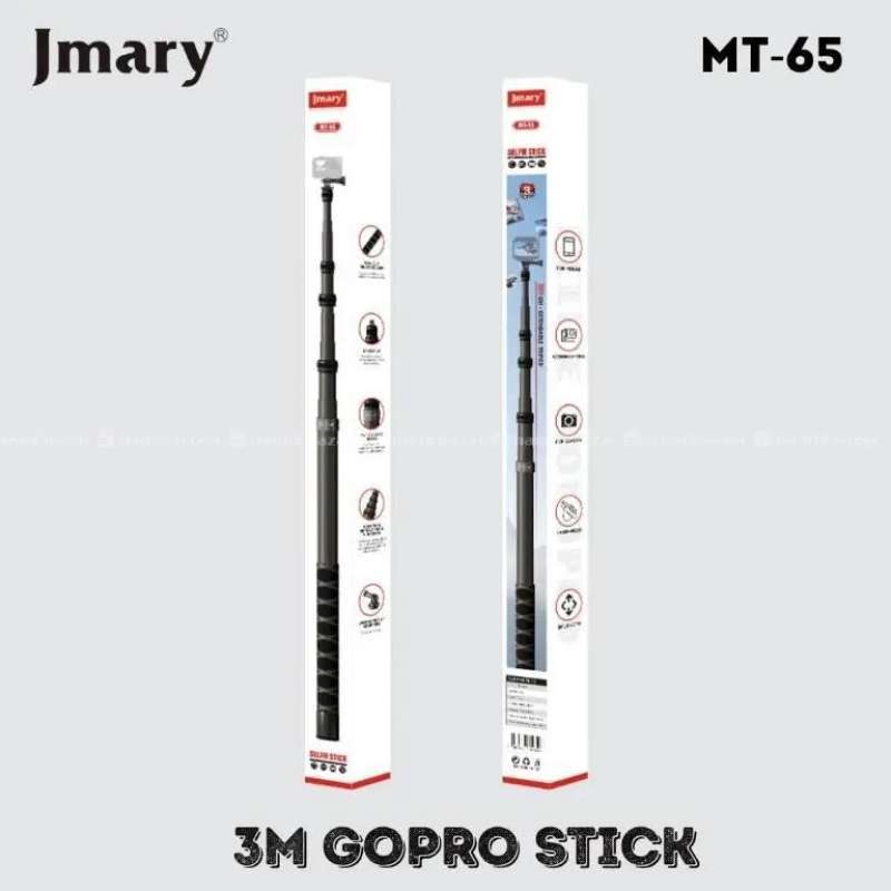 Promo Jmary Mt-65 3 Meter Carbon Fiber Stick For Action Camera 3m ...