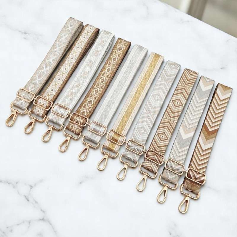 Promo Tali Tas Selempang Extra Motif Garis Natural 125cm Adjustable ...