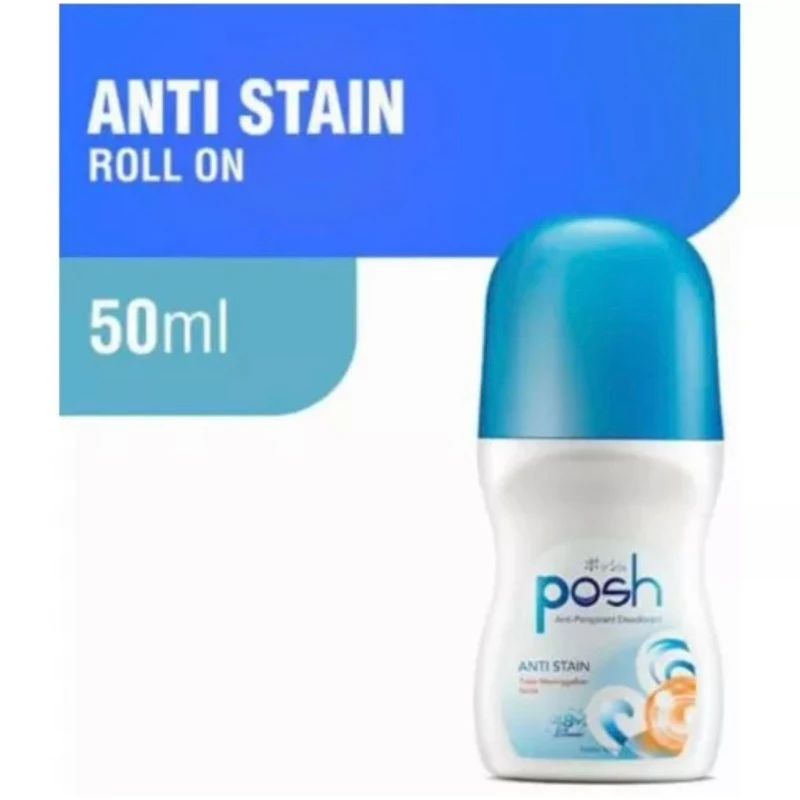 Jual Posh Deodorant Roll On Anti Stain 50ml Pencegah Bau Badan ...