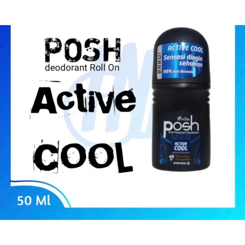 Jual Posh Deodorant Roll On Anti Stain 50ml Pencegah Bau Badan ...