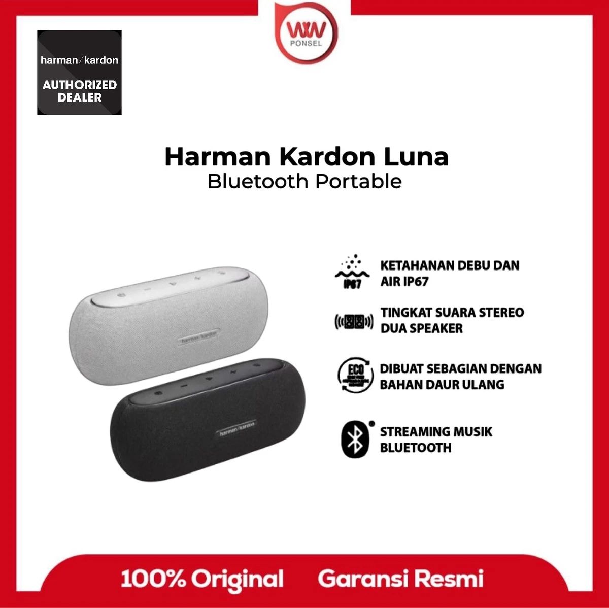 Luna Bluetooth Speaker Garansi Resmi Indonesia 🏷️ Harga Murah Juni 2026