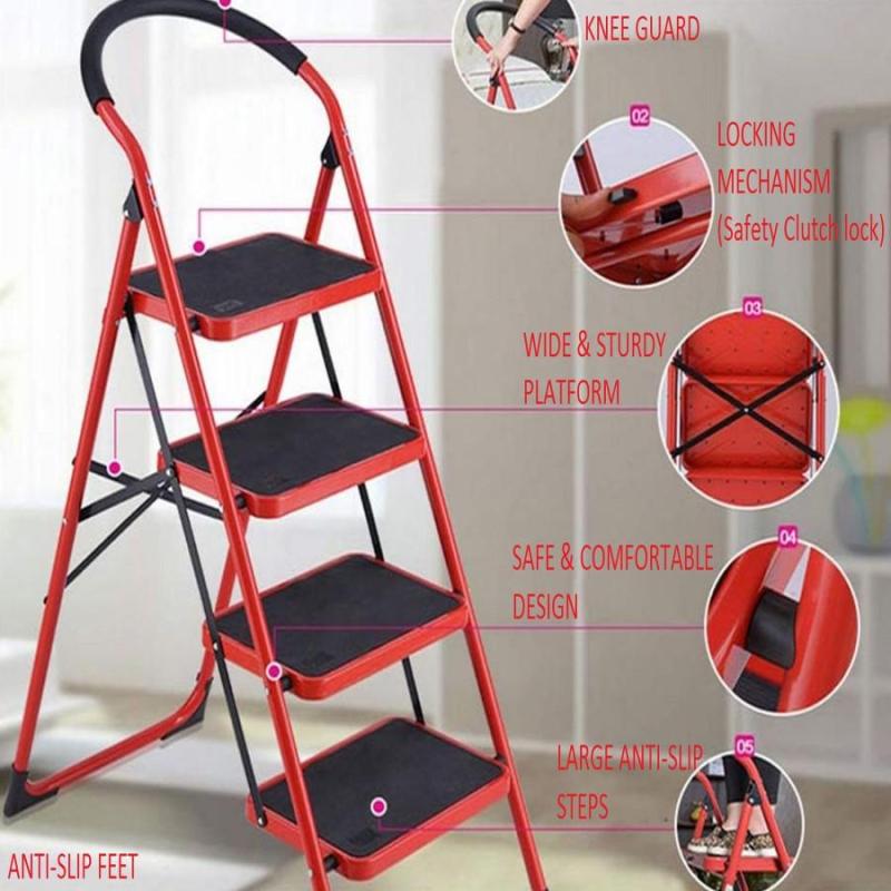 Jual Tangga Lipat 5 Step - Tangga Besi Dengan Step Lebar - Tangga 1,8 ...