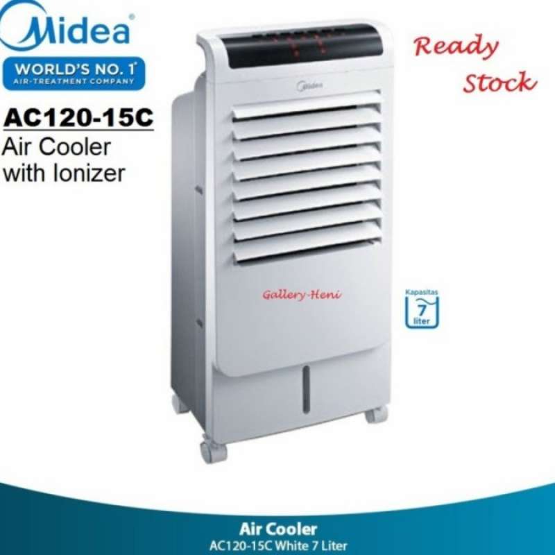 Promo AIR COOLER MIDEA AC120-15C 7 LITER WITH IONIZER Diskon 33% di ...