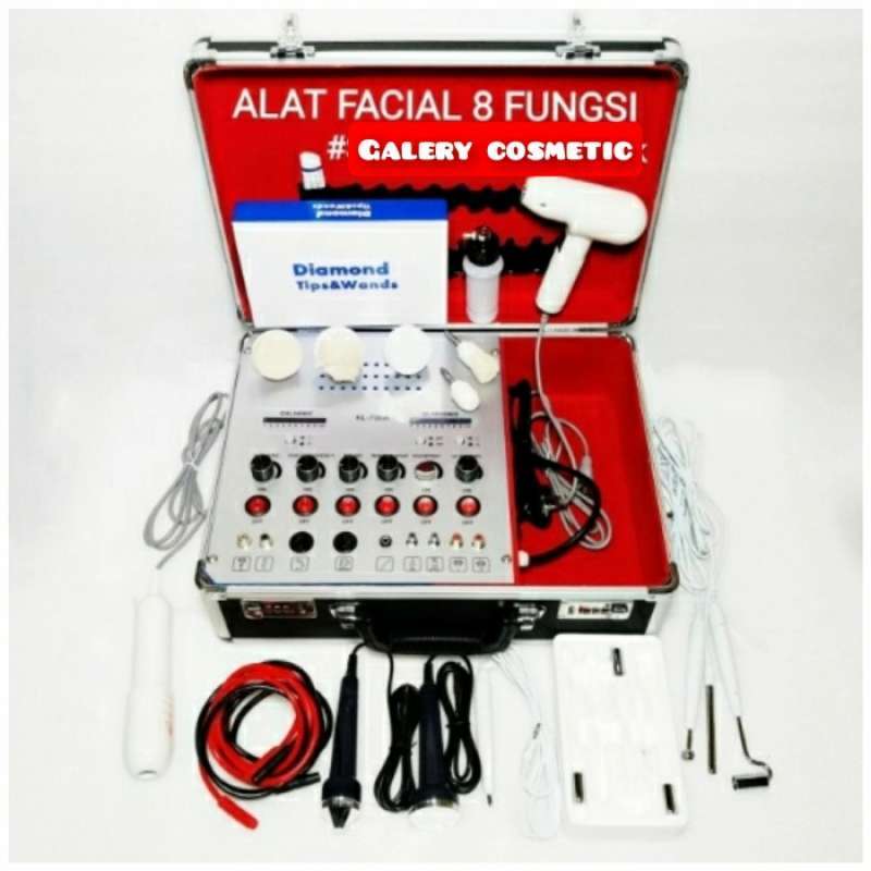 Promo Alat facial 8 fungsi BOX microdermabrasi-ultrasound - Multicolor ...