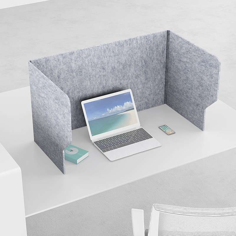 Jual Canvas Partisi Sekat Meja Pembatas Meja Office Table Divider Di ...