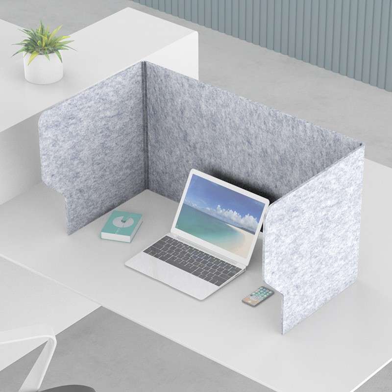 Jual Canvas Partisi Sekat Meja Pembatas Meja Office Table Divider Di ...