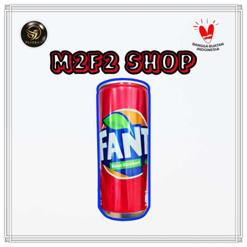 Promo Fanta Merah Rasa Stroberi Kaleng | Can - 250 Ml (kemasan Karton ...
