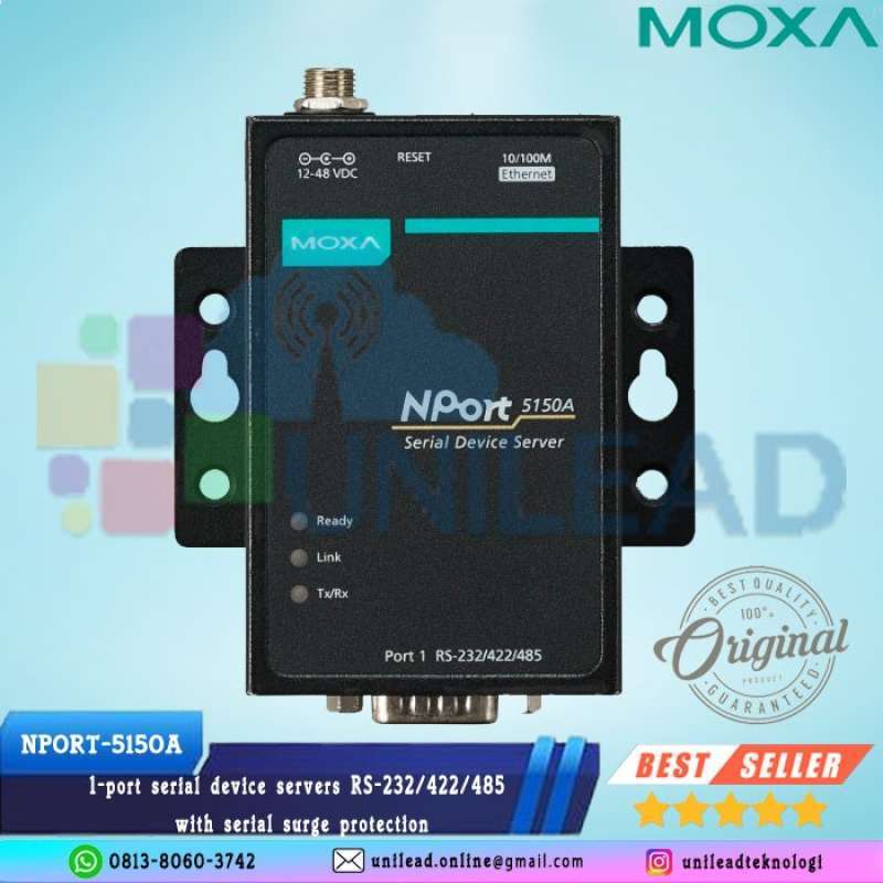 Promo Moxa Nport 5150A Serial Device With Serial Surge Protection Diskon 23% di Seller Tikno ...