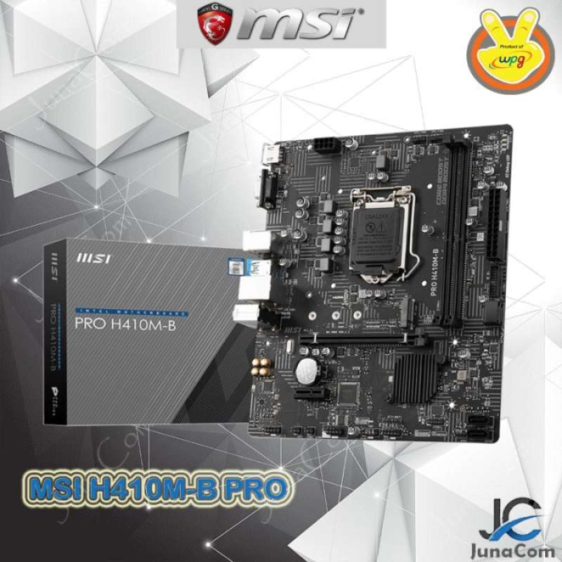 Promo Mainboard Msi Pro H410m-b - Matx Lga1200 Msi H410m B Intel Gen11 ...