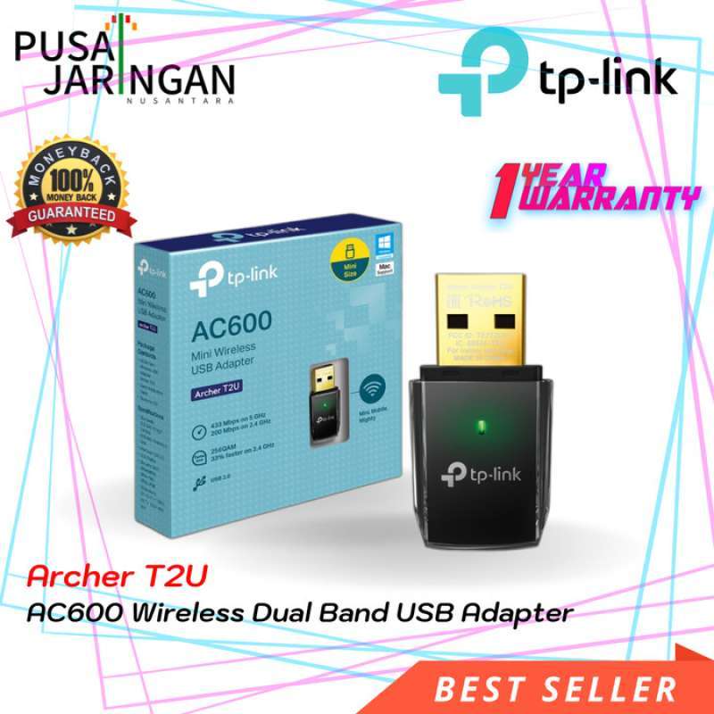 Promo Archer T2U AC600 Wireless Dual Band USB Adapter Diskon 23% di ...