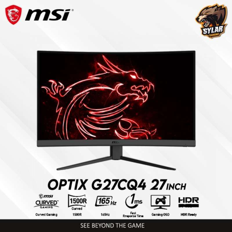 Promo MSI Optix G27CQ4 27 inch 165Hz Curved Gaming Monitor Diskon 23% ...
