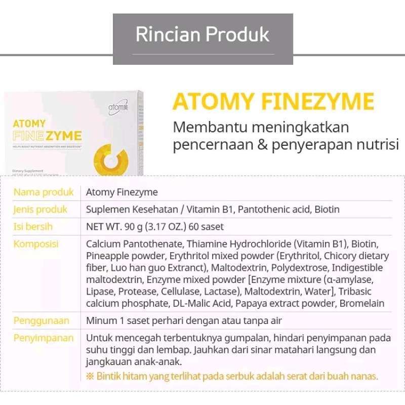 Jual Finezyme Suplemen Pencernaan - Original Korea ( Ecer 10 Sachet ...