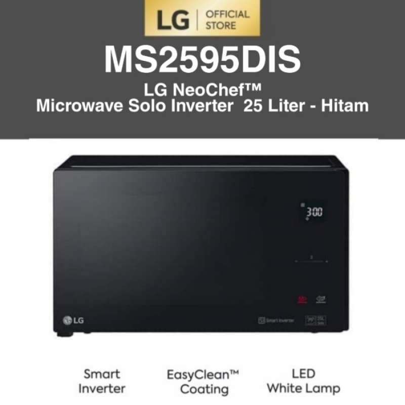 Promo LG MS2595DIS NEOCHEFâ„¢ MICROWAVE SOLO INVERTER DENGAN PEMANASAN Diskon 33% di Seller ...