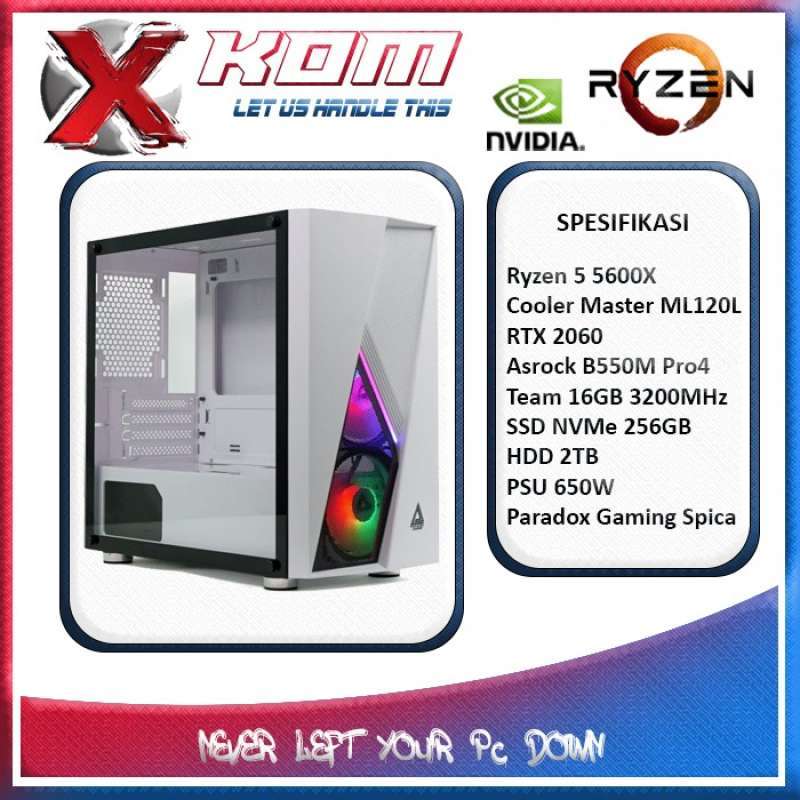 Promo PC Gaming Komputer Rakitan Ryzen 5 5600X RTX 2060 Diskon 23% di ...
