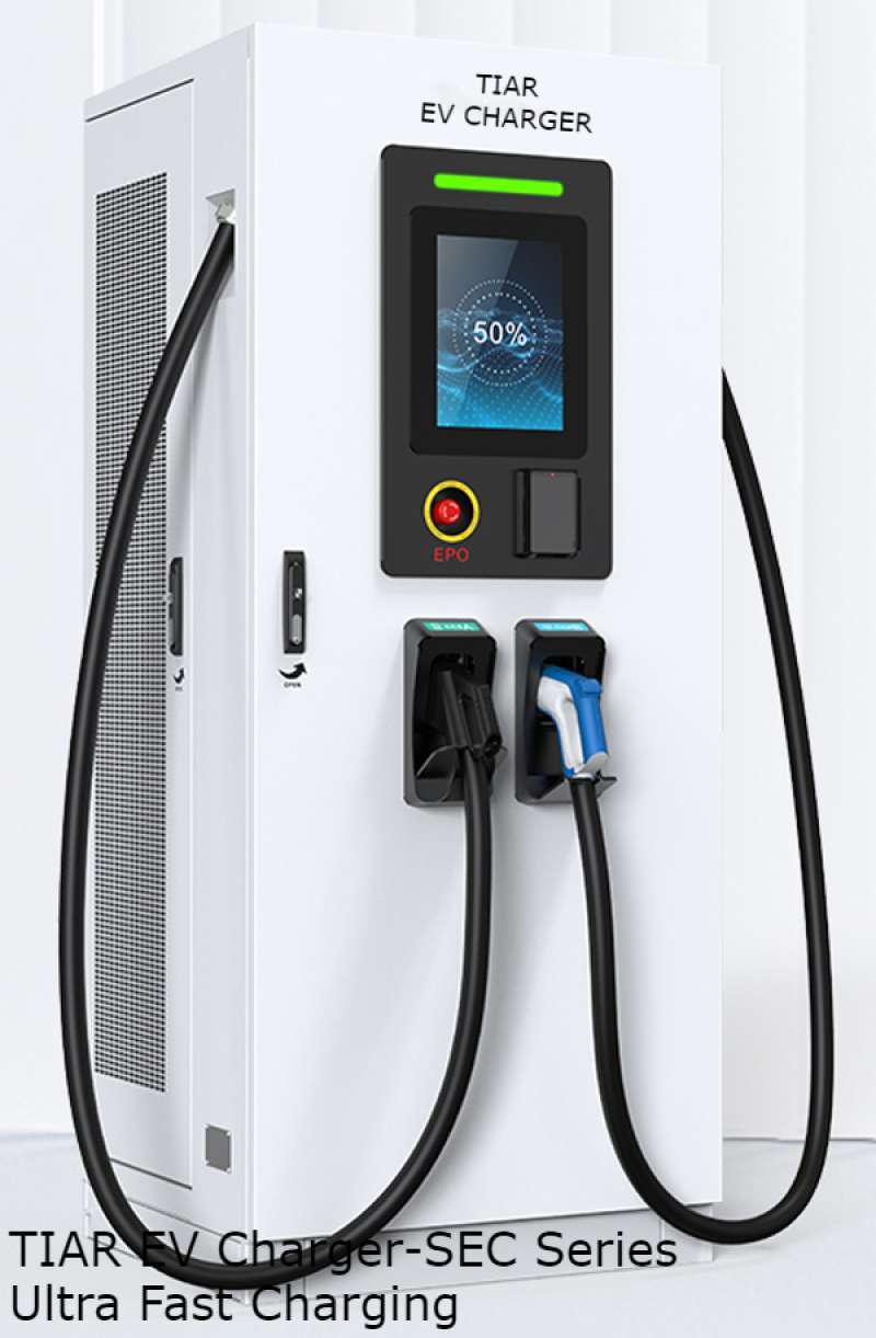 Jual Tiar Ev Charger- Sec Series Ultra Fast Charging Dc-2 Nozzle Ccs2 Chademo- - 240 Kw Di ...